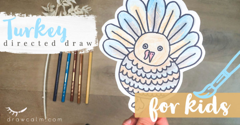 Step by Step Turkey Directed Draw: Delightful Thanksgiving Drawing ...