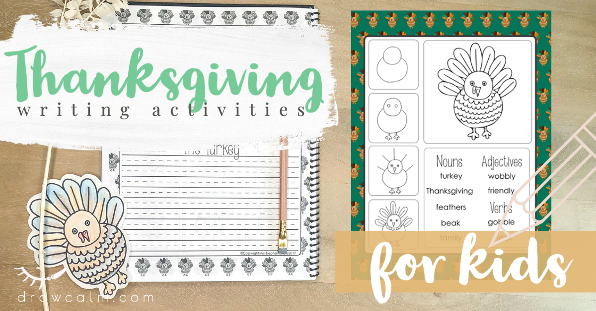 Step by Step Turkey Directed Draw: Delightful Thanksgiving Drawing ...